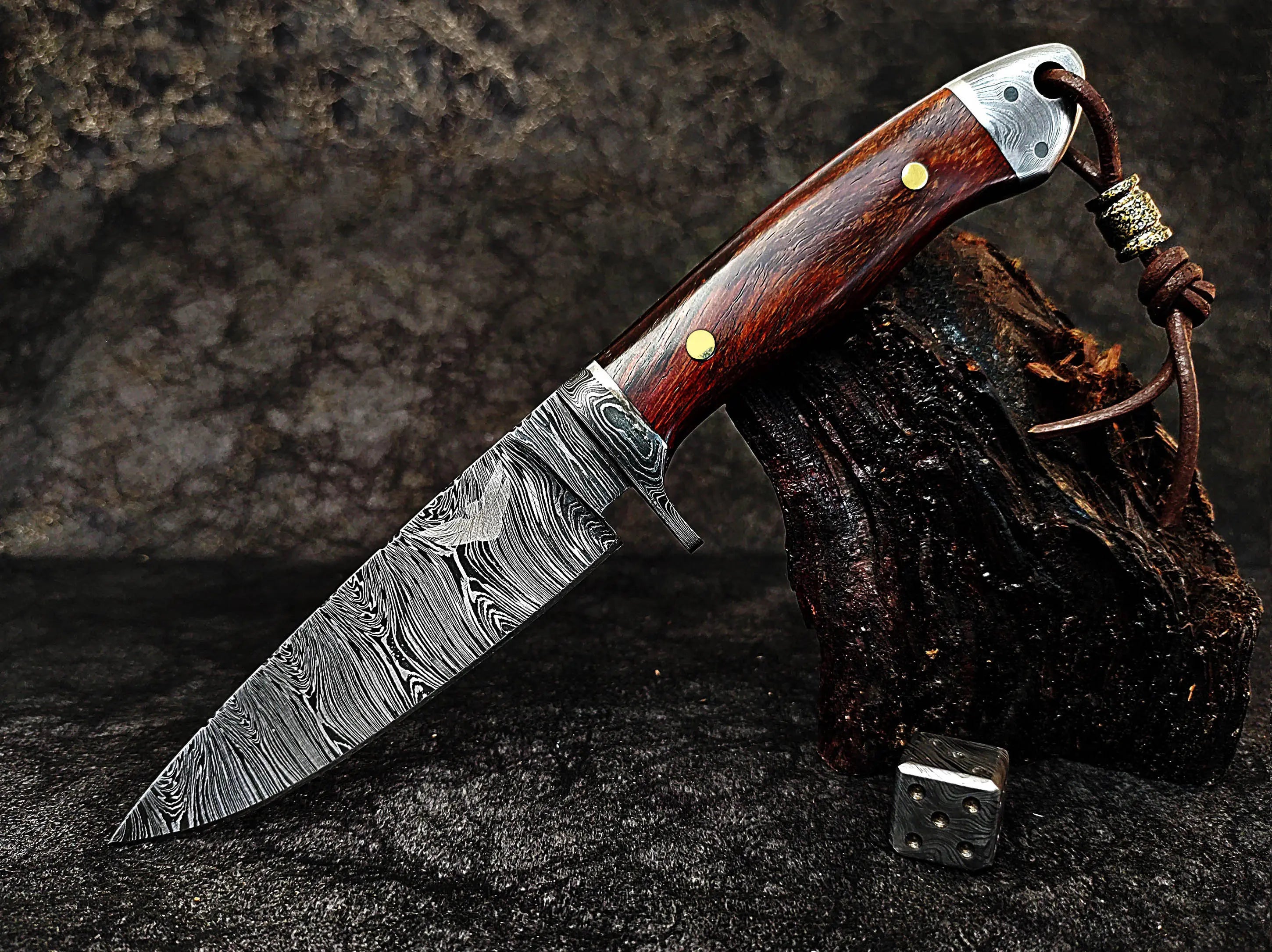 Damascus Blade EDC Knives With Guard – Viking Blade Crafts